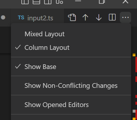 Merge editor: show base at top x2? · Issue #162111 · microsoft/vscode · GitHub
