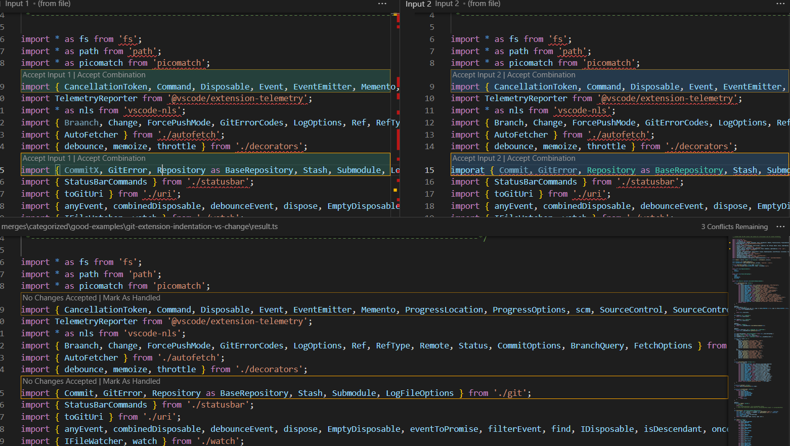 Conflict Looks Different In Inline Vs Merge Editor View · Issue
