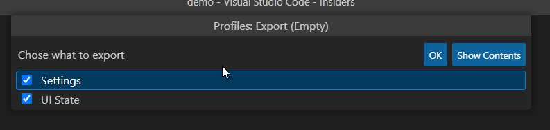 Use "Continue" instead of "OK" · Issue #167553 · microsoft/vscode · GitHub