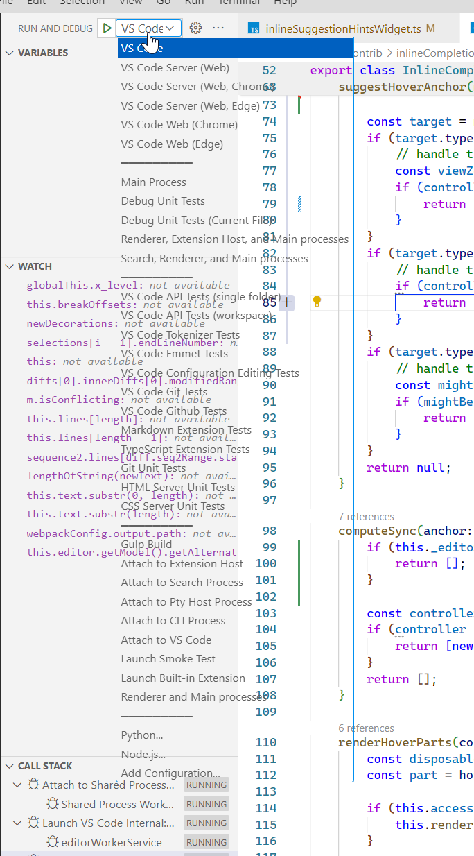 Drop Down Transparency Bug · Issue #171969 · microsoft/vscode · GitHub