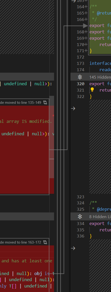 Moved Code Lines Overlap Too Much · Issue #191255 · microsoft/vscode · GitHub
