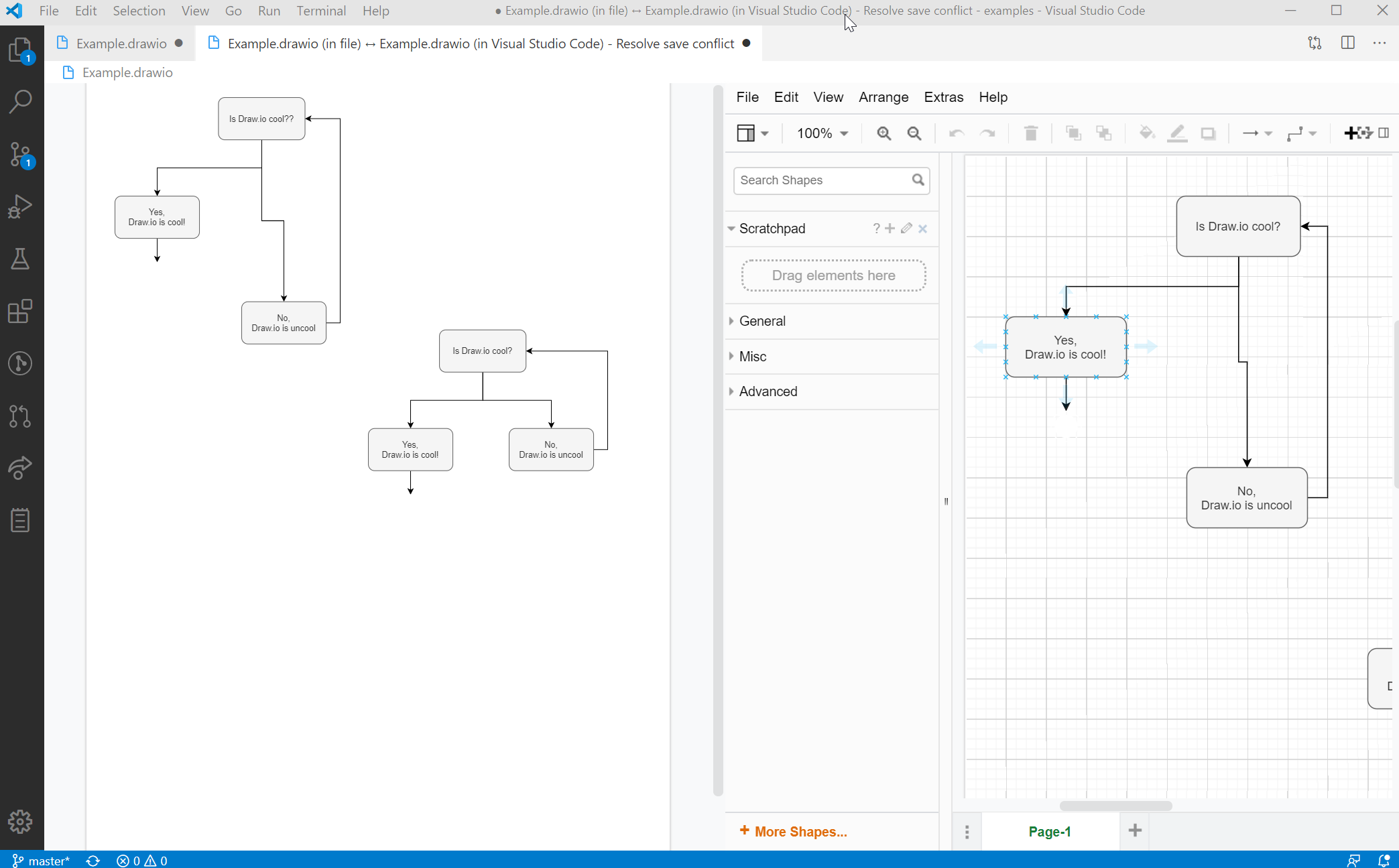 Viewing diffs · Issue #27 · hediet/vscode-drawio · GitHub
