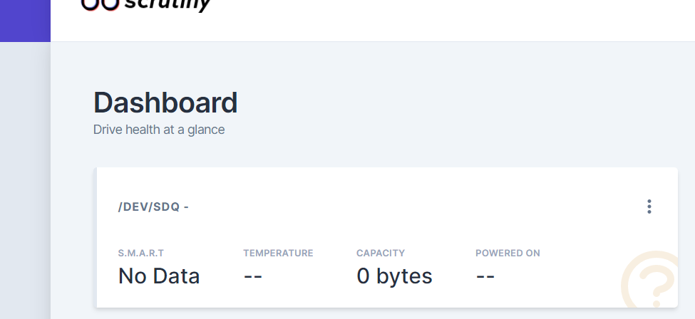 [BUG] Smartctl errors and no data in interface · Issue #200 · AnalogJ/scrutiny · GitHub