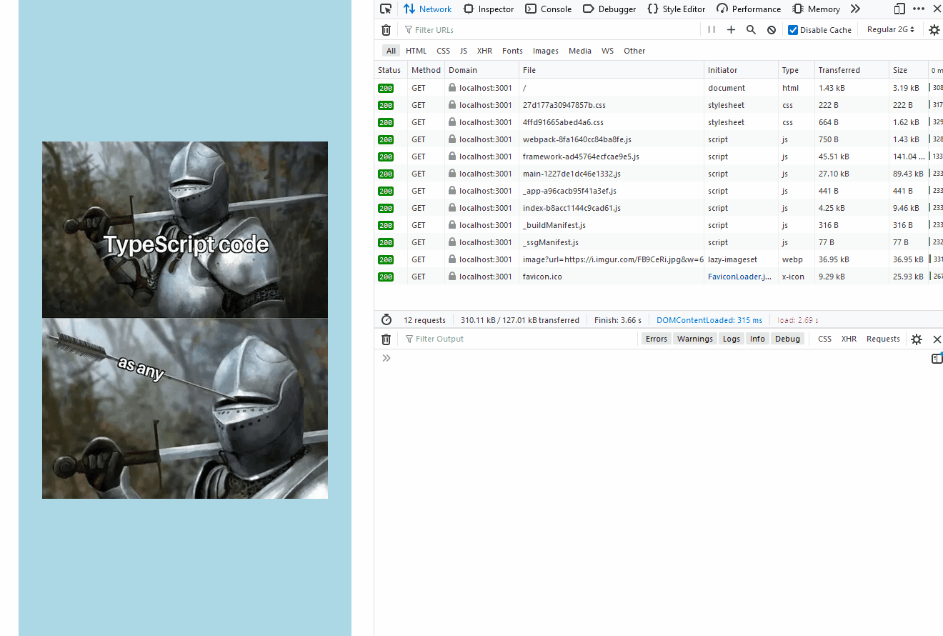 Image shows blank/disappears between blur placeholder and final image ...