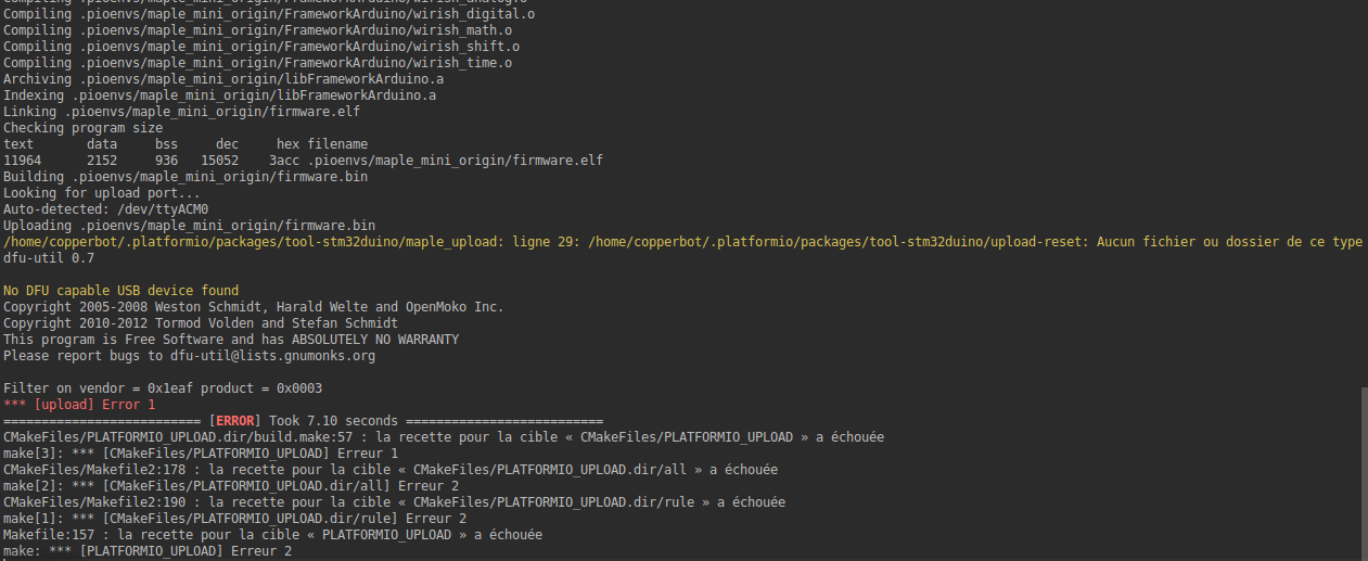 Maple Mini Upload Problem · Issue 77 · Platformioplatform Ststm32 · Github