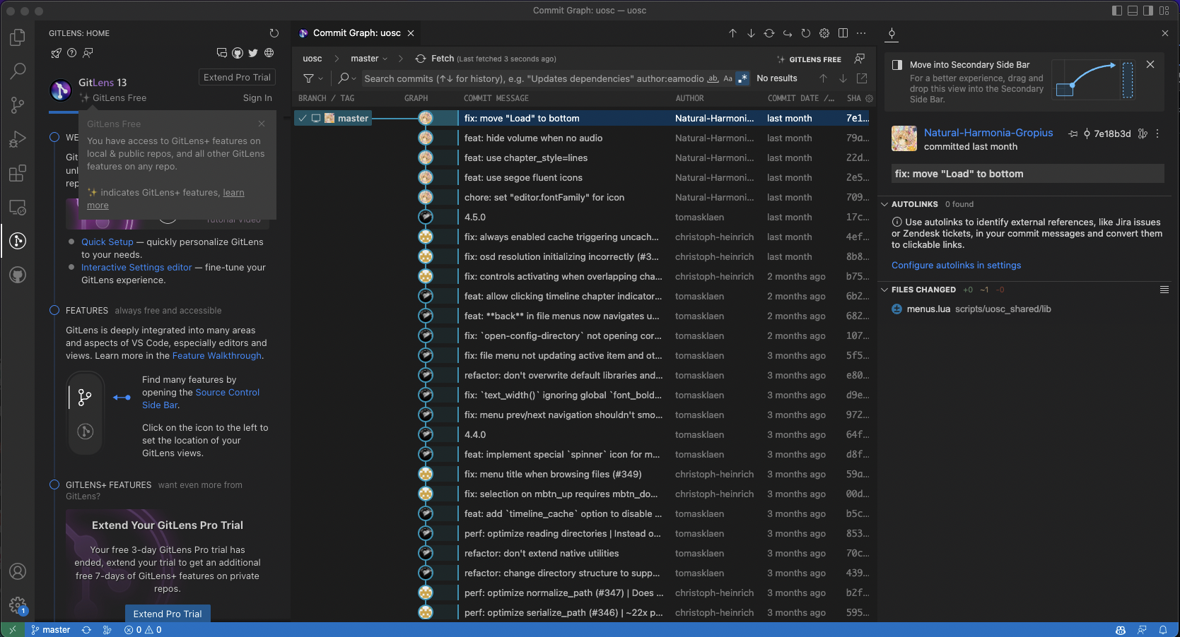 Try The New Commit Graph Feature Preview · Gitkrakenvscode Gitlens · Discussion 2158 · Github