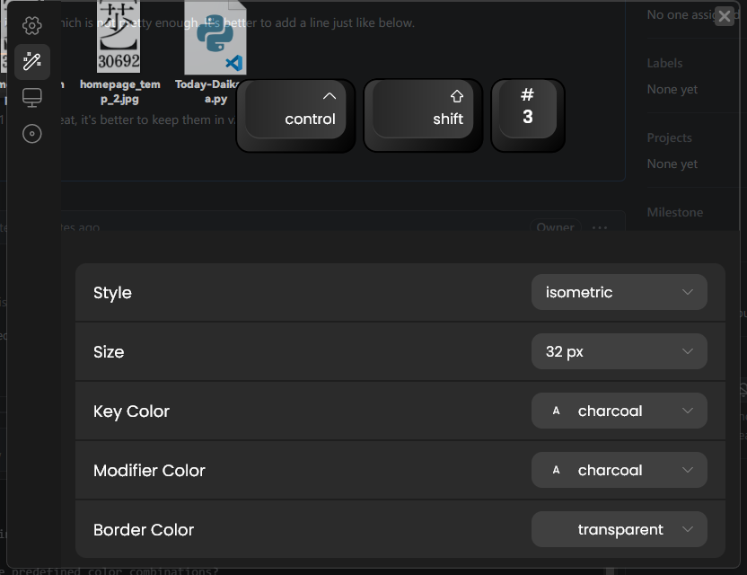 [Feature Request] `space` key improve & keep presets in v1 · Issue #158 · mulaRahul/keyviz · GitHub