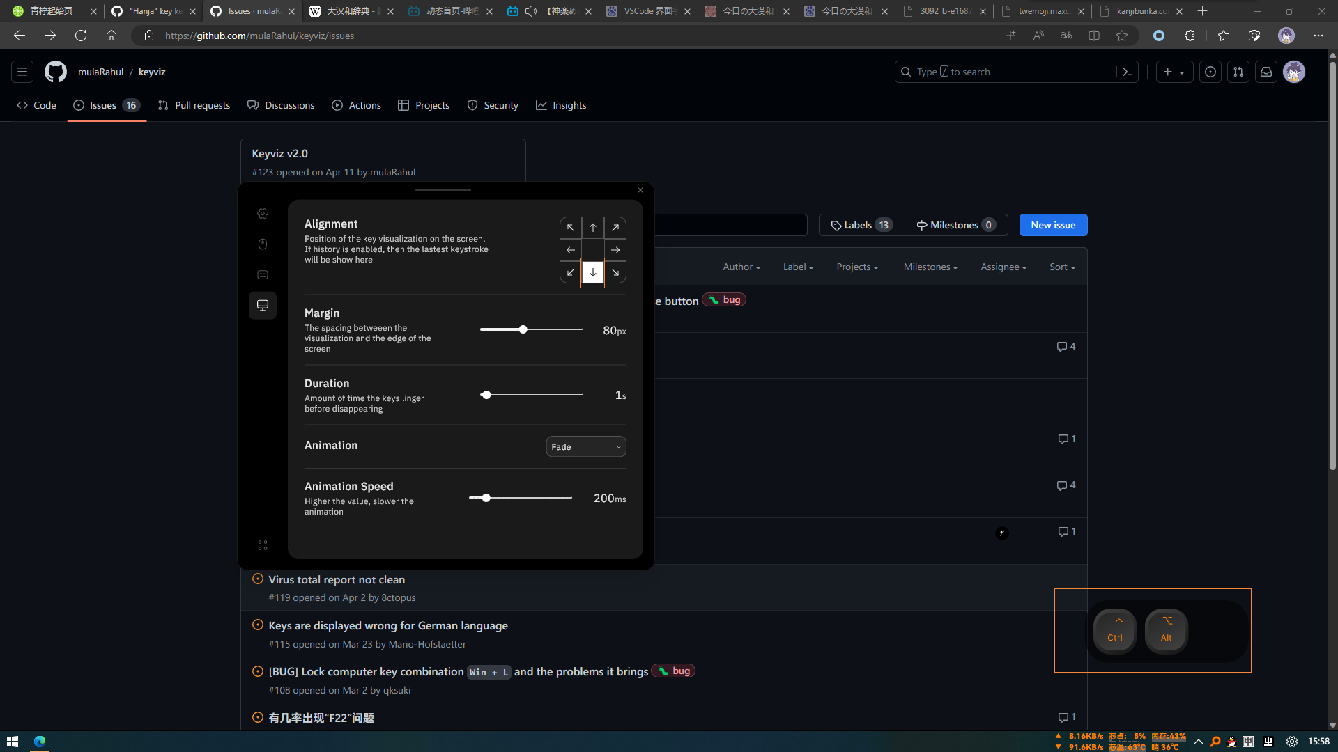 [Bug] Alignment reset after restart · Issue #160 · mulaRahul/keyviz · GitHub