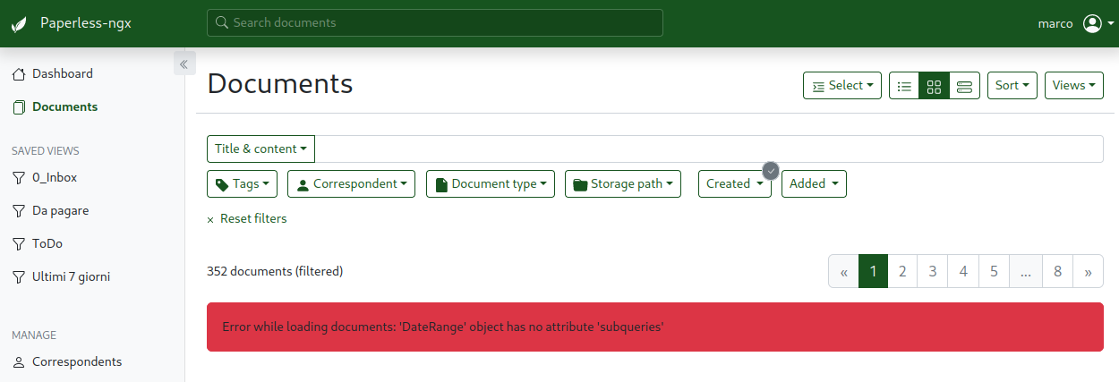 Bug Created And Added Filters In Document List Dont Work · Issue 2512 · Paperless Ngx 4376