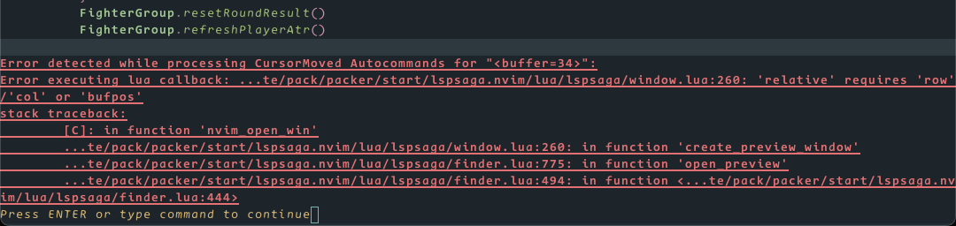 lsp finder error · Issue #971 · nvimdev/lspsaga.nvim · GitHub