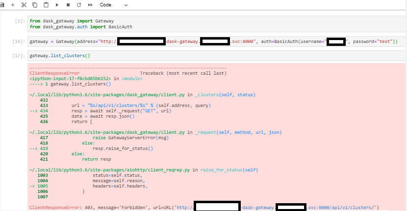 Forbidden Error Raised By Aio Used In Dask Gateway · Issue 5624 · Aio Libs Aio · Github