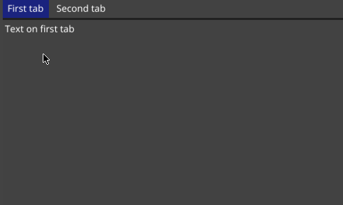 Selecting a tab on extended TabContainer doesn't display it as selected but it's content ...