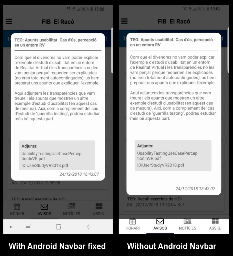 Backdrop Doesn T Cover Screen On Samsung Galaxy S8 · Issue 147 · React Native Modal React