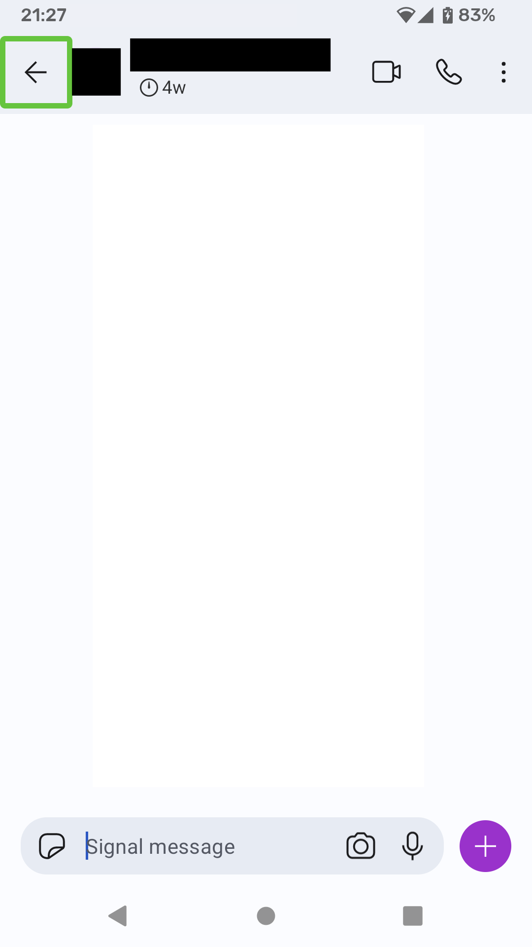 Missing Talkback descrptions for back buttons in conversations · Issue #12546 · signalapp/Signal ...