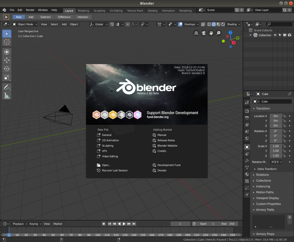 Blender version on Linux UI not right · Issue #1083 · armory3d/armory ...
