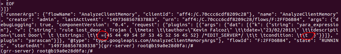 HTTP-API Yarascan Parse Error!? · Issue #513 · google/grr · GitHub