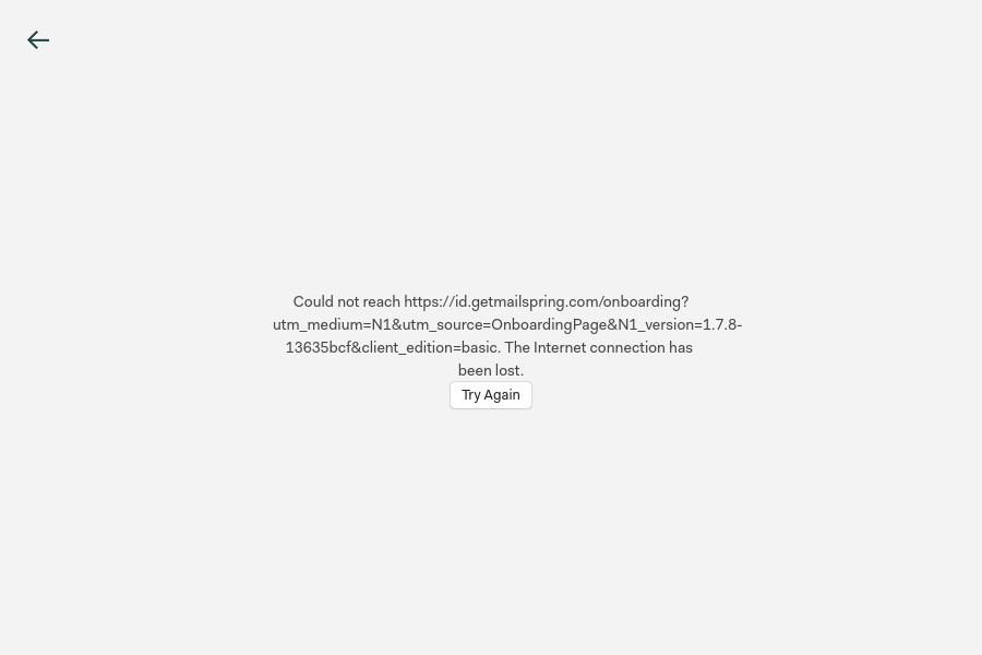 The internet connection has been lost · Issue #1732 · Foundry376/Mailspring · GitHub