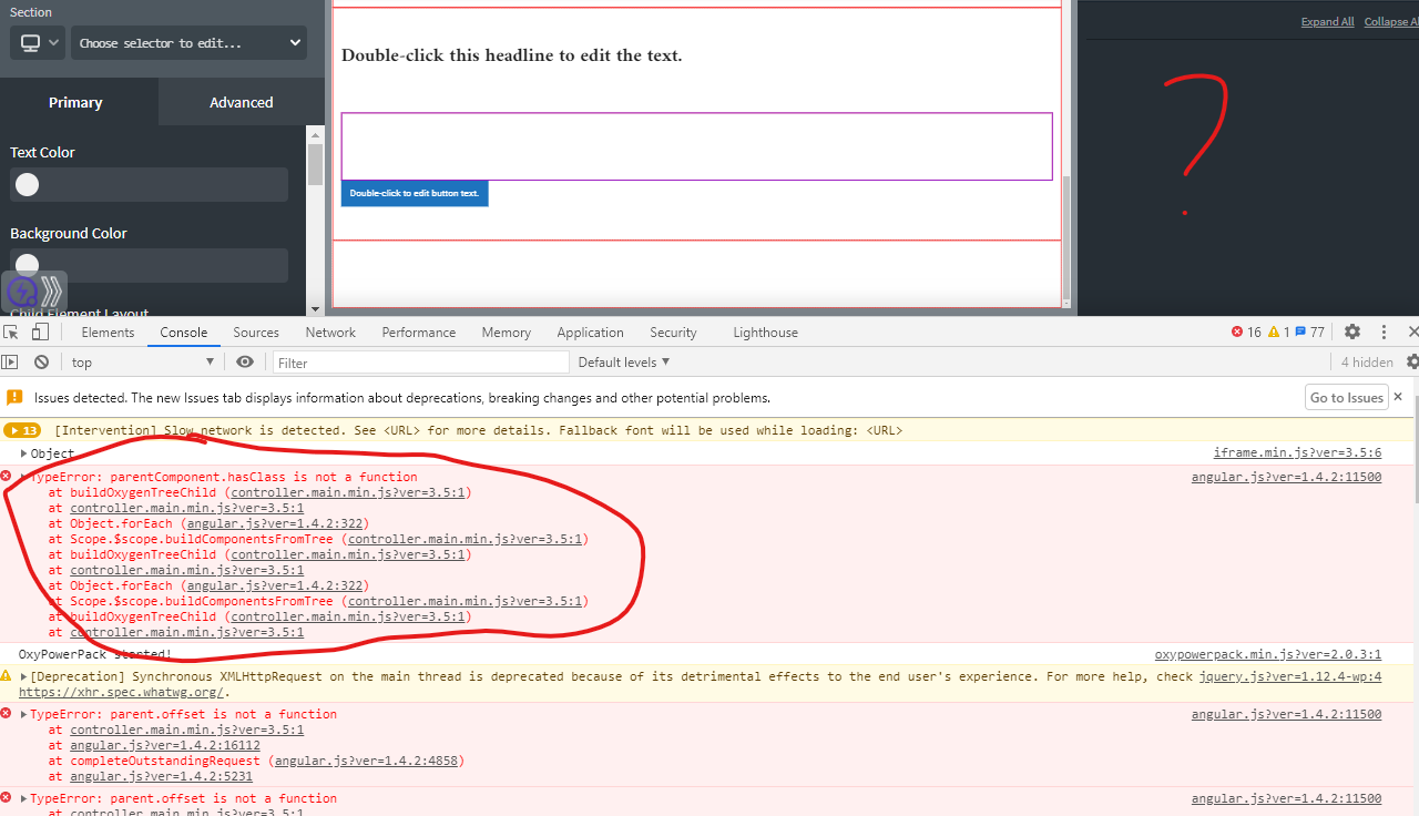 parentComponent.hasClass is not a function · Issue #907 · soflyy/oxygen-bugs-and-features · GitHub