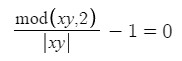 GLesmos: problem with \frac{\operatorname{mod}\left(xy,2\right)}{\left|xy\right|}-1 = 0 · Issue ...