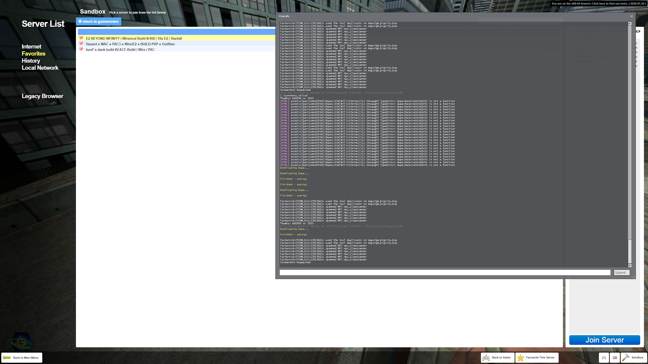 Duplicator fails to load workshop dupes · Issue #4362 · Facepunch/garrysmod-issues · GitHub