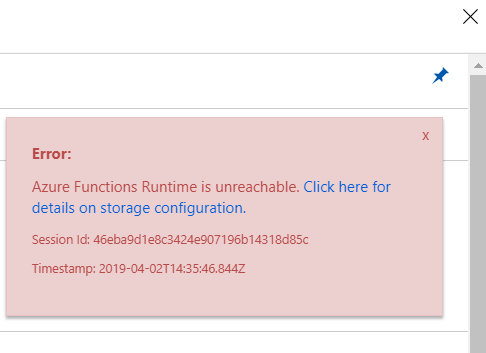 Logic App designer throws the famous "Request to obtain the keys for ...