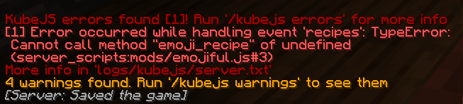 [Bug]: KubeJS error on world join · Issue #1562 · FTBTeam/FTB-Modpack-Issues · GitHub