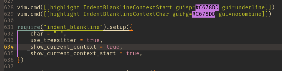 IndentBlanklineContextStart underline colour is not respected under tmux · Issue #490 · lukas ...