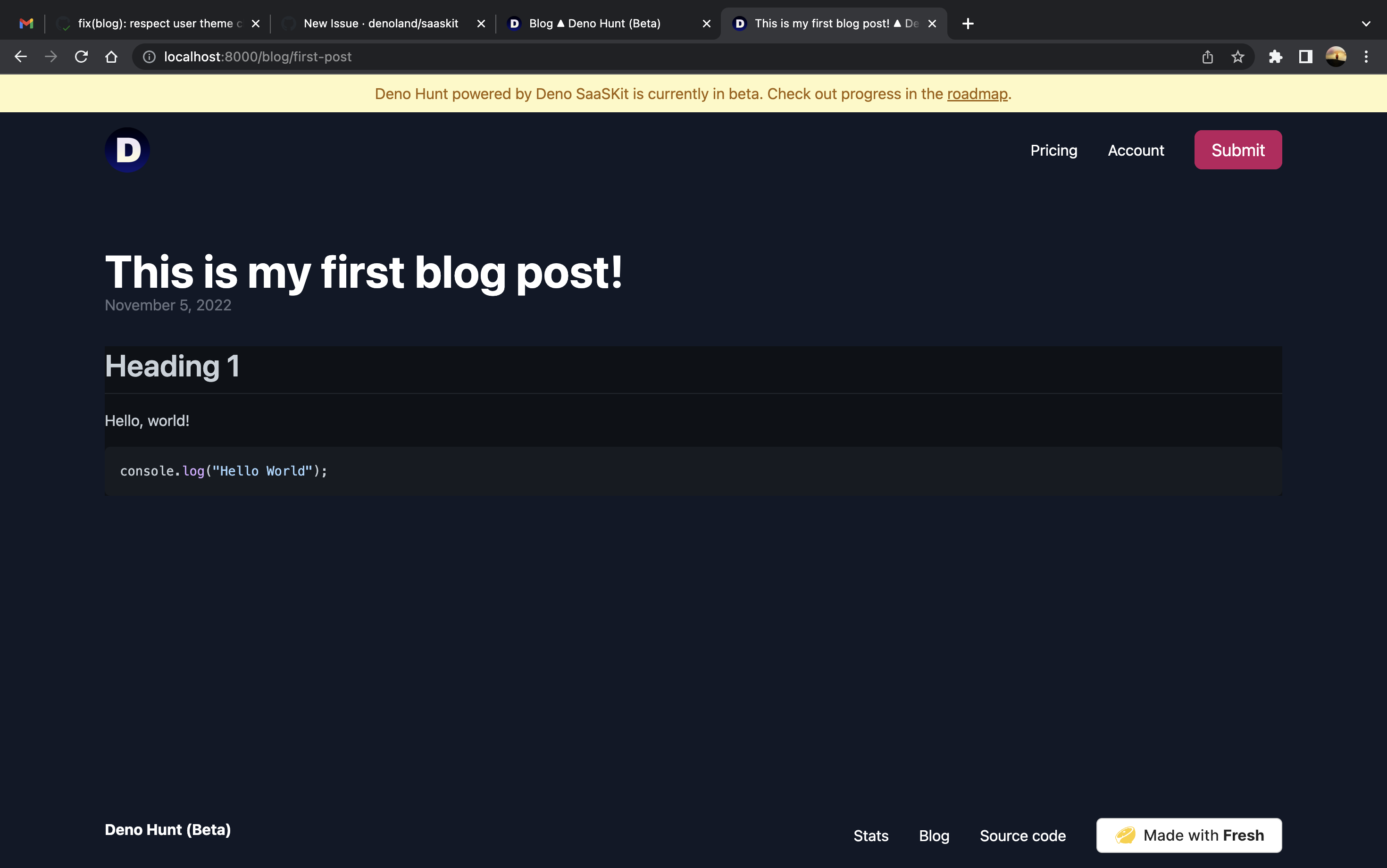 bug: blog posts dark theme styling is incorrect · Issue #301 · denoland/saaskit · GitHub