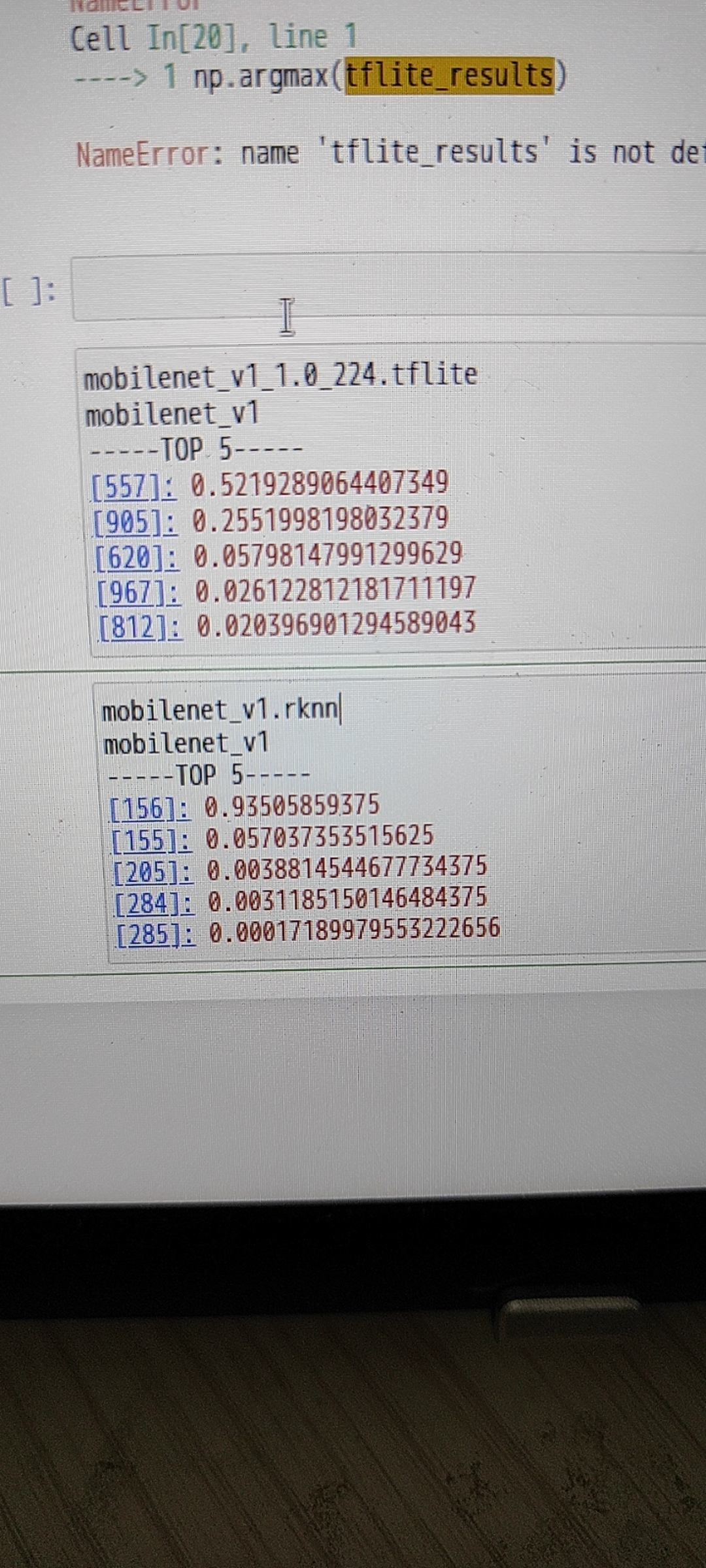 rknn-tookit2里面的mobilenet_v1模型中tflite的结果与rnkk结果不同 · Issue #105 · rockchip-linux/rknn-toolkit2 ...