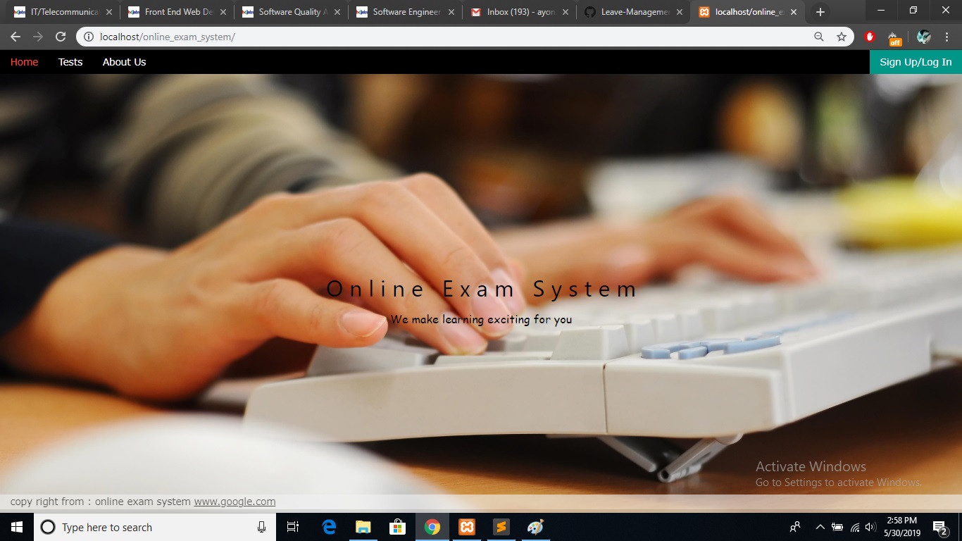 GitHub - BlackKnightZERO/Online-Examination-System: Web based system ...