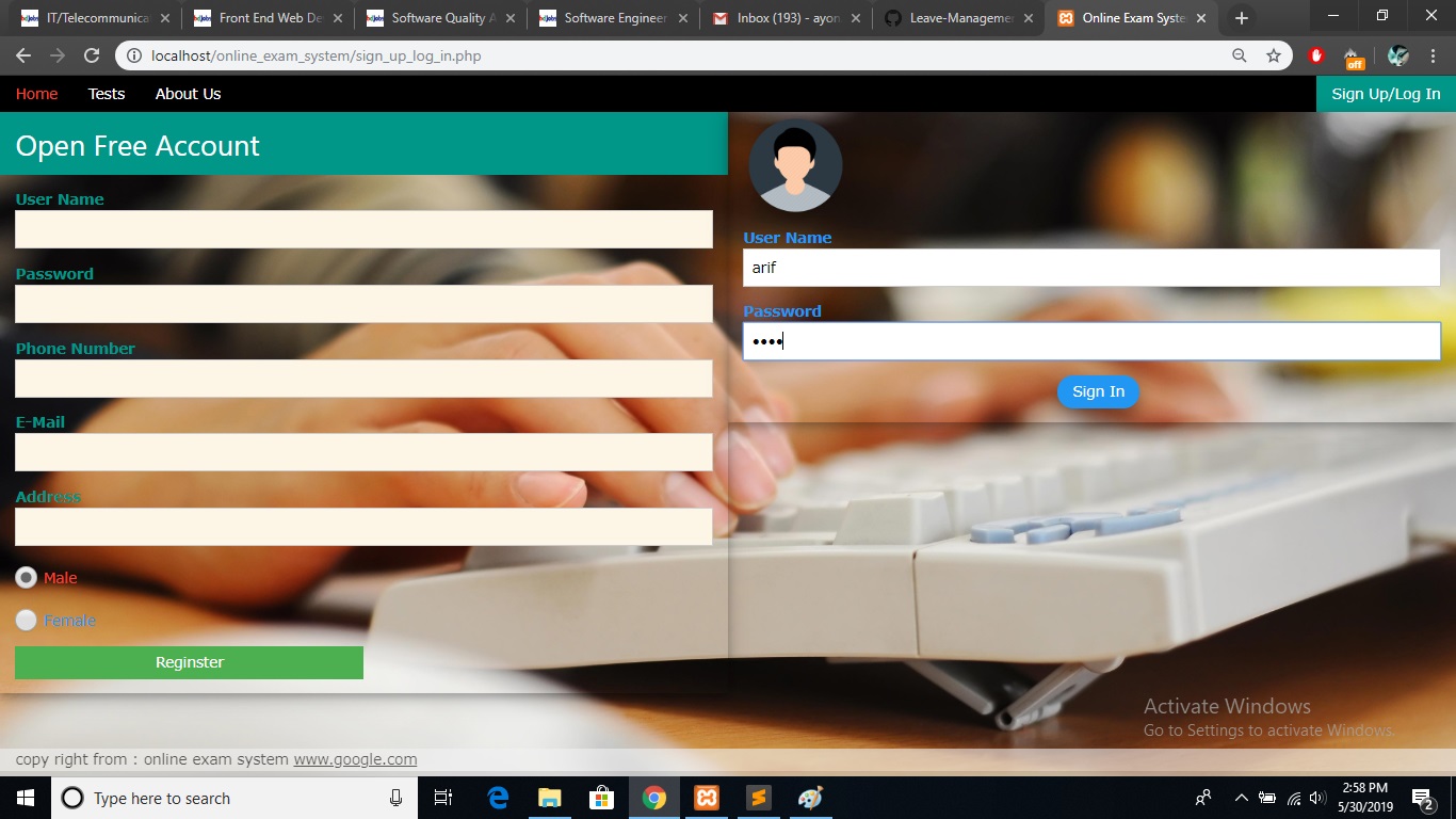 GitHub - BlackKnightZERO/Online-Examination-System: Web based system ...