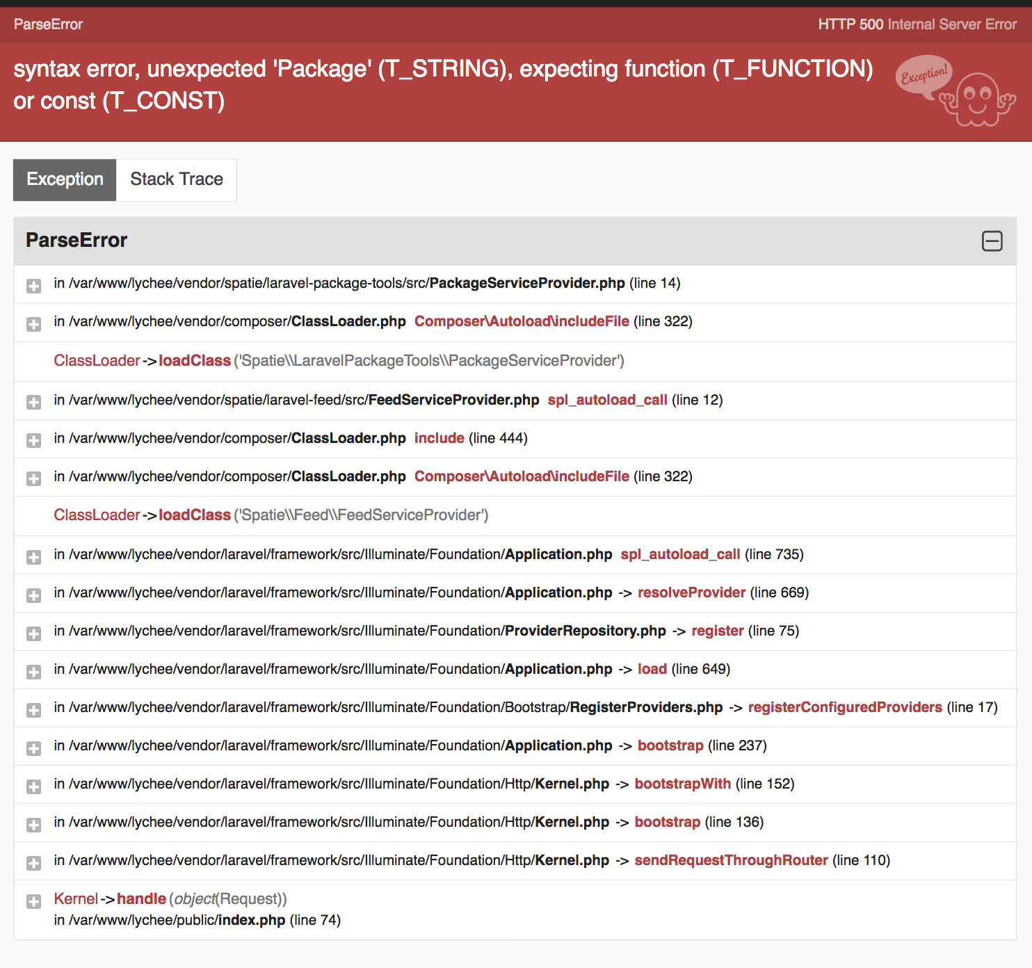 error 500 after upgrade · Issue #1034 · LycheeOrg/Lychee · GitHub