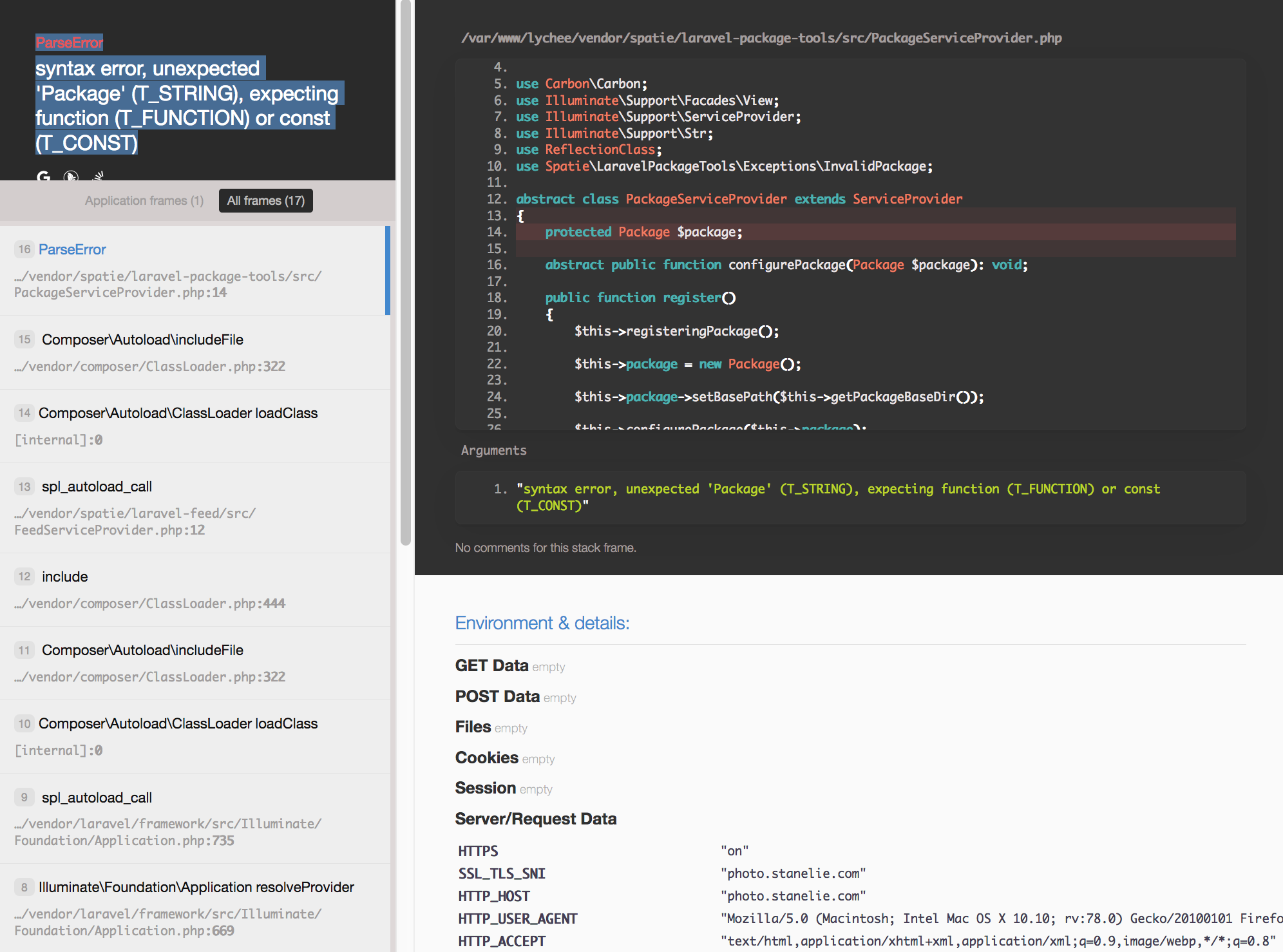error 500 after upgrade · Issue #1034 · LycheeOrg/Lychee · GitHub
