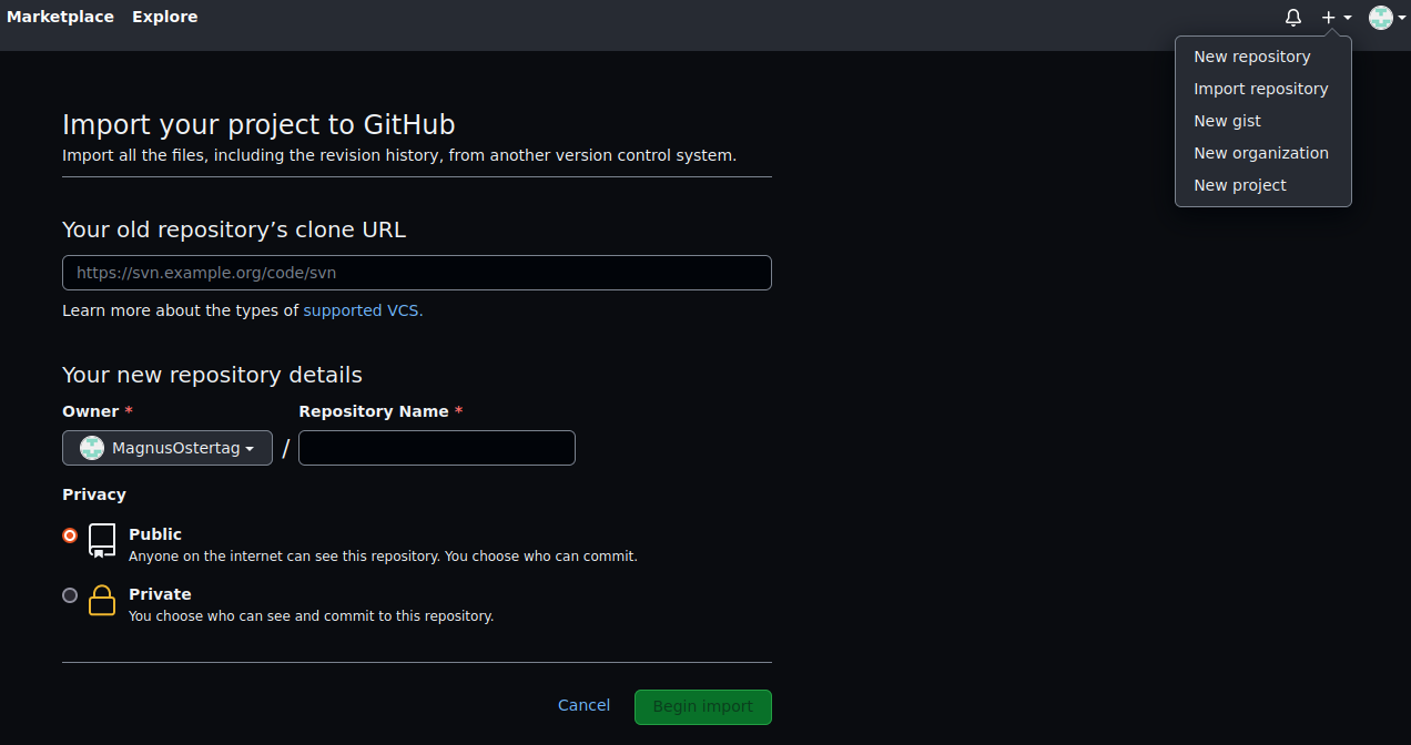 Import GitHub repos · Issue #89 · Simulation-Software-Engineering ...