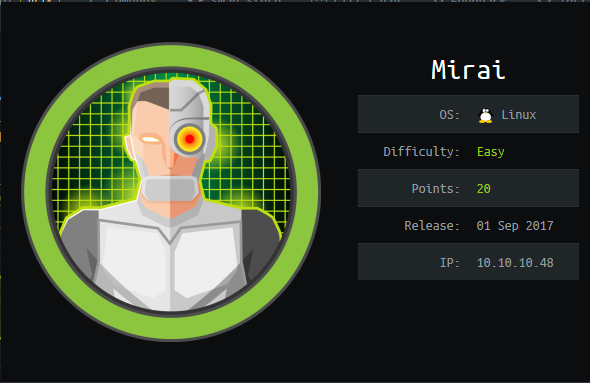 GitHub - shumcheyy/HTB_Mirai: My writeups on how i got the root and users flags for Hack the Box ...
