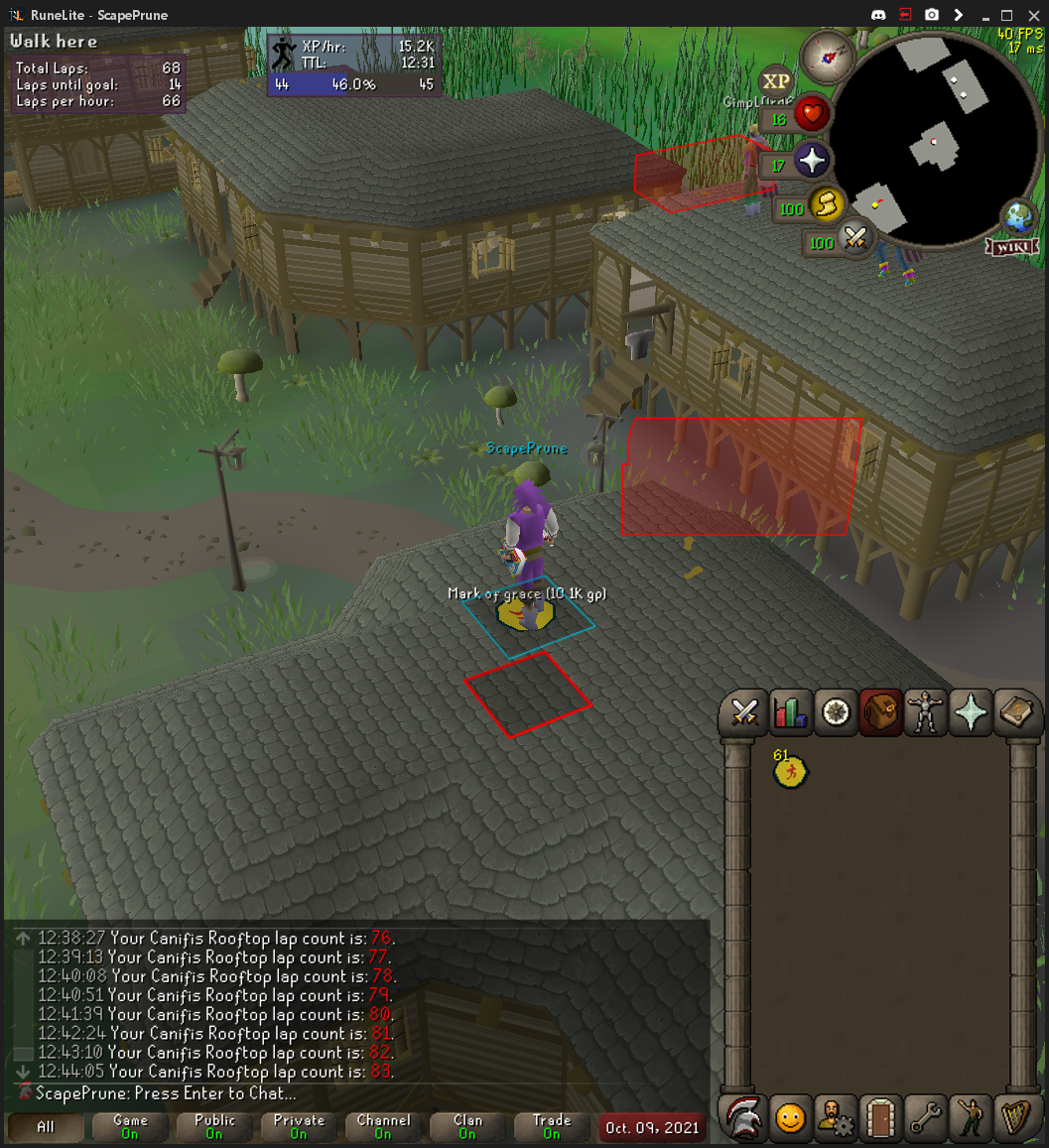 Mark of grace tile indicator misaligned on Canifis rooftop · Issue #14258 · runelite/runelite ...