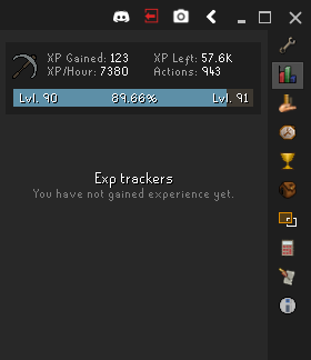 XP Tracker panel doesn't show overall XP if XP Tracker plugin is ...