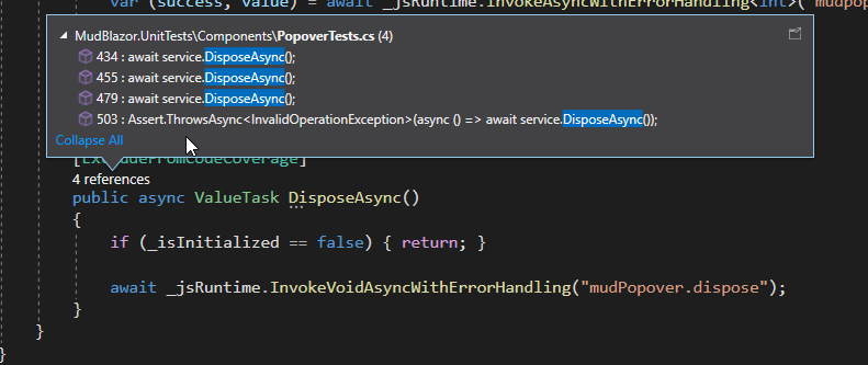 Large dispose time of multiple MudPopover · Issue #6498 · MudBlazor/MudBlazor · GitHub