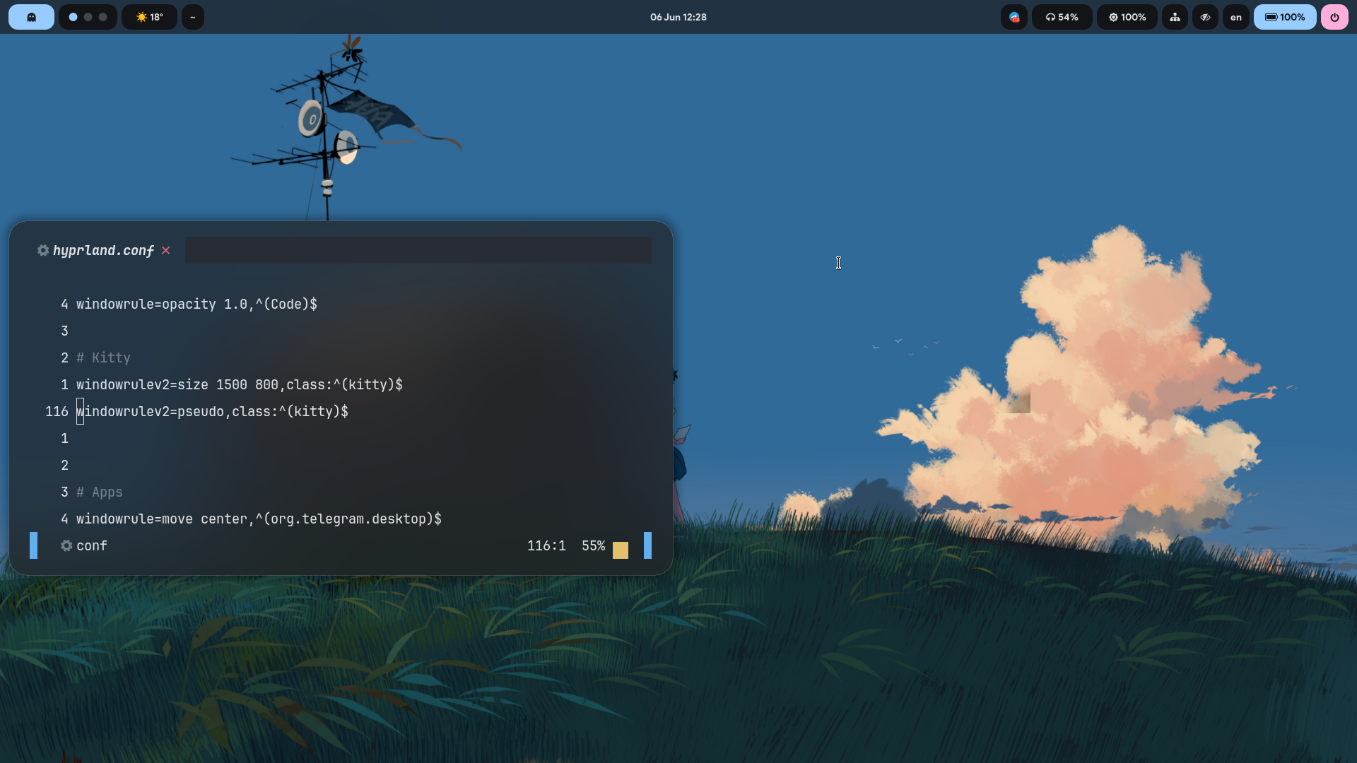 Invisible pseudo-tiled windows. · Issue #2446 · hyprwm/Hyprland · GitHub