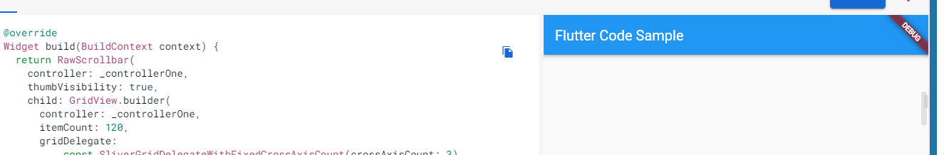 Double Scrollbar when using RawScrollbar on Web (tested on Chrome ...