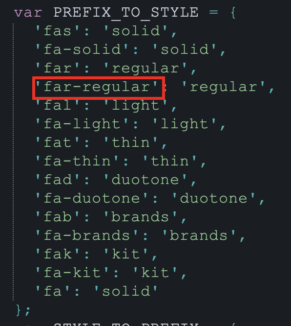 Wrong Prefix Parsing In V6 Beta · Issue 18142 · Fortawesomefont Awesome · Github 