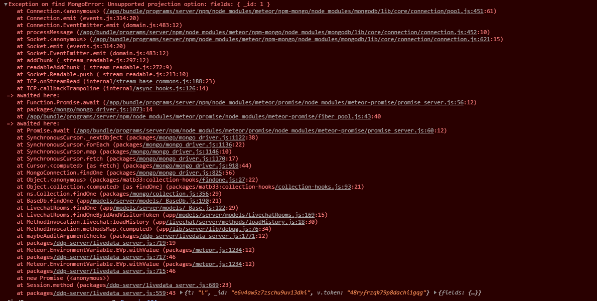 [BREAKING BUG] livechat:loadHistory broken after security hotfix on 3. ...
