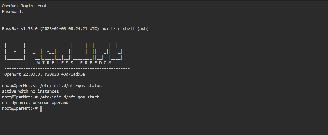 nft-qos always "Collecting data" in luci Realtime Graphs rate page · Issue #20498 · openwrt ...