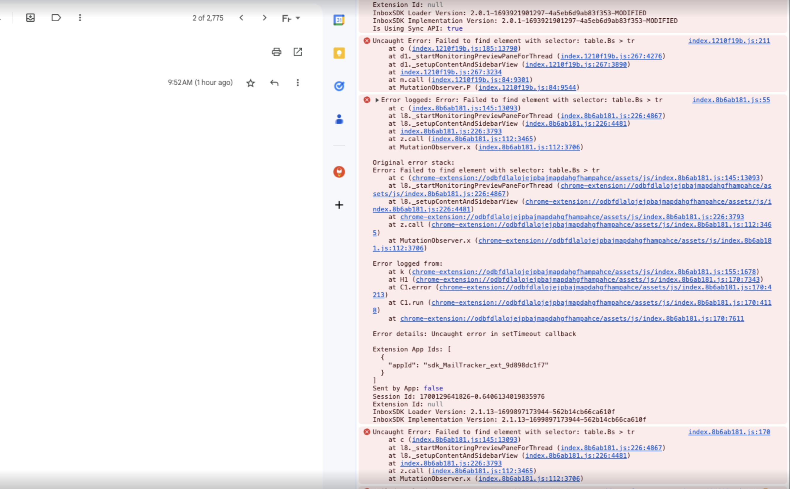 Bug: Unable to open right panel for some customer on new Gmail version · Issue #1070 · InboxSDK ...