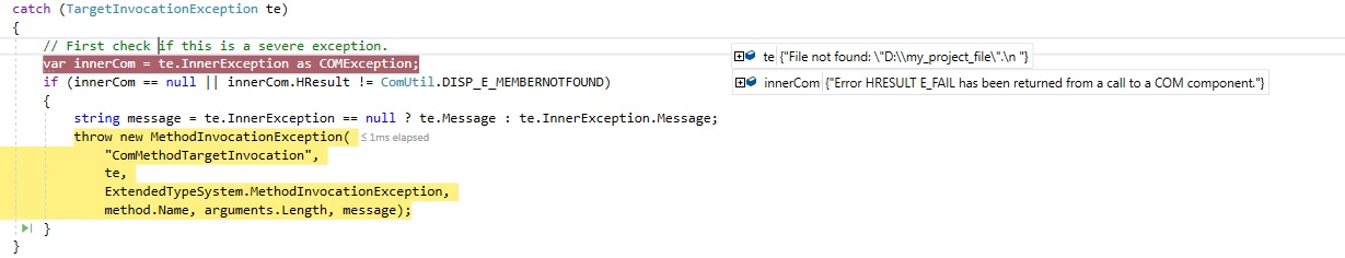 Relevant com error message is no longer displayed · Issue #12143 ...