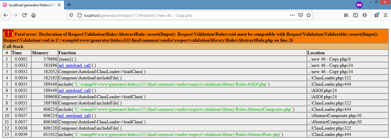Error Remove "?" in · Issue #1314 · Respect/Validation · GitHub