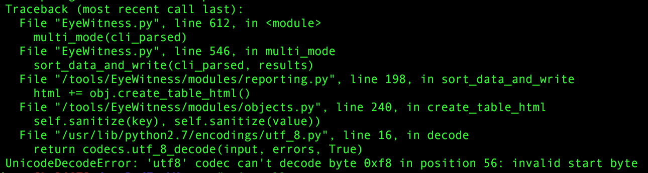 Does not handle international utf8 characters · Issue #269 · RedSiege/EyeWitness · GitHub