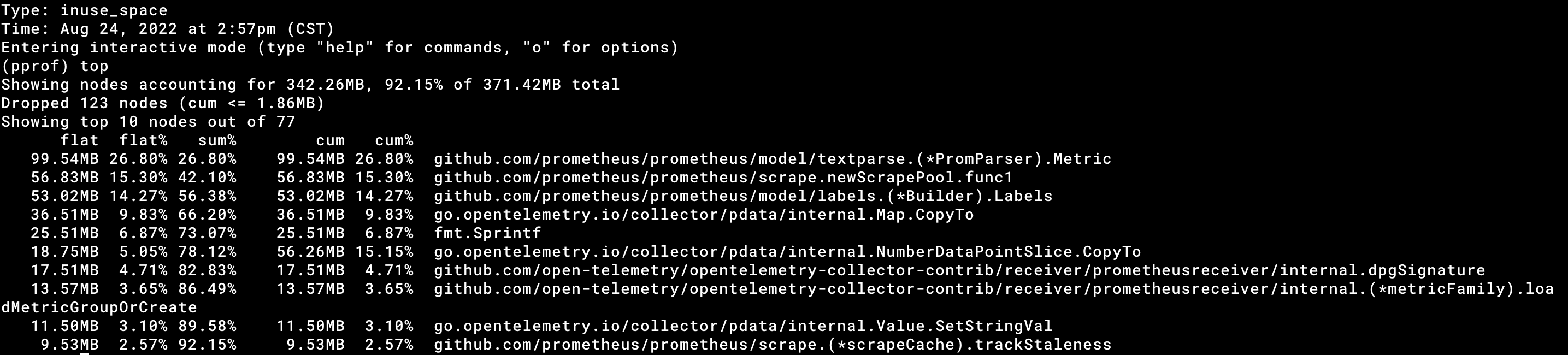 prometheusreceiver transaction enable label cache · Issue #13548 · open-telemetry/opentelemetry ...