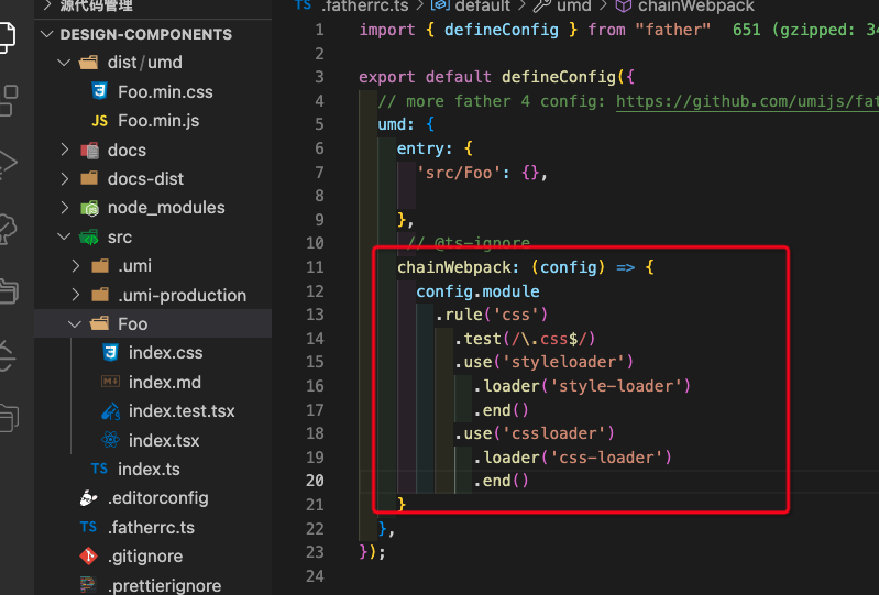 需要 css 注入 到js 文件中，不成功 · Issue #520 · umijs/father · GitHub